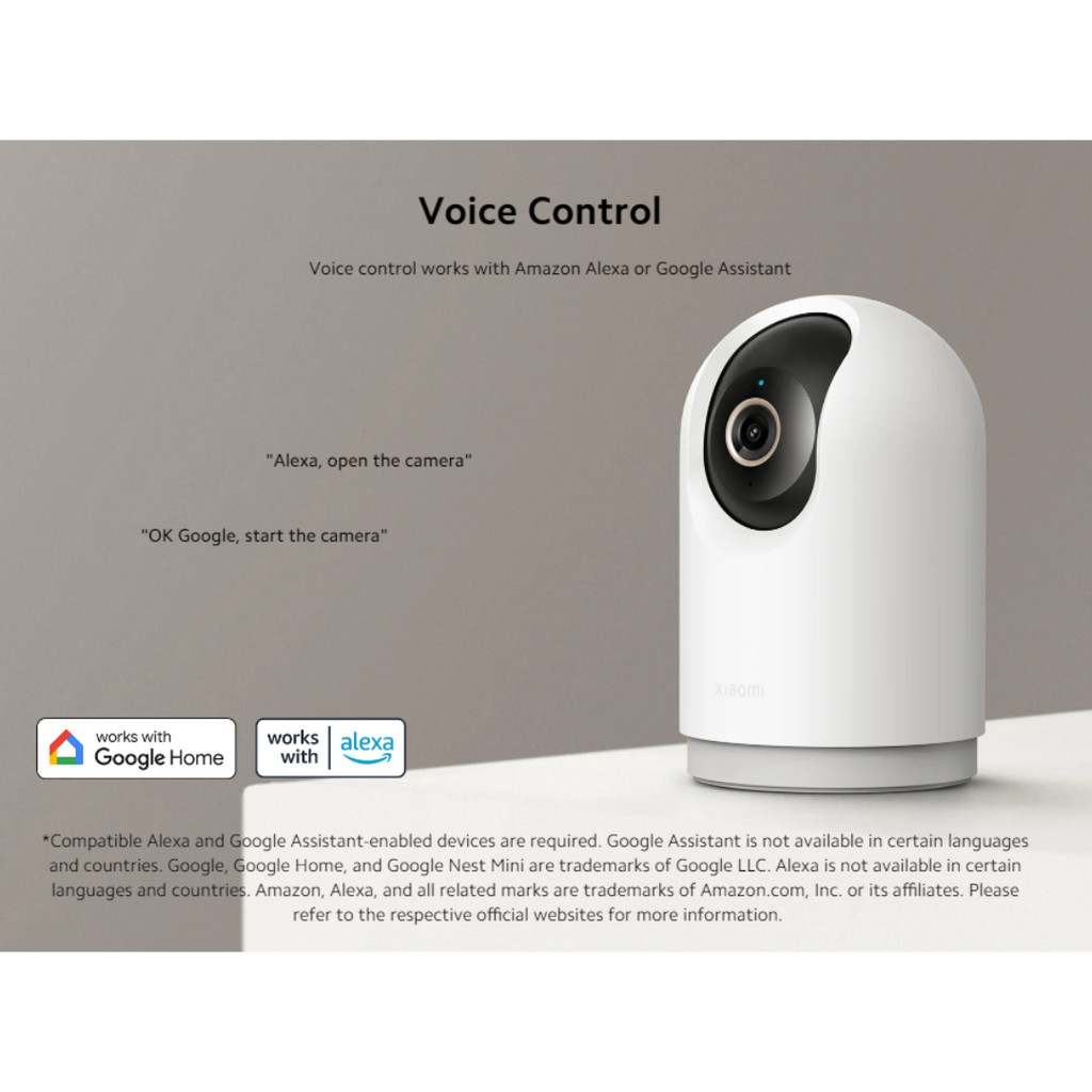 Xiaomi Smart Google Home Alexa 360 Rotation CCTV Camera Full HD 3K ...