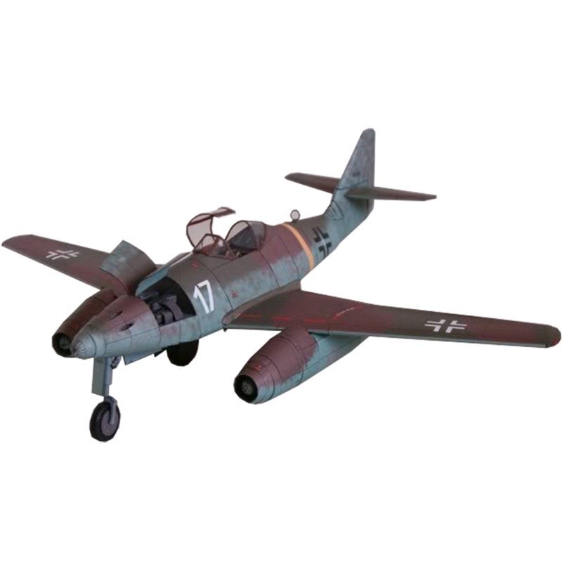 DIY paper models German me-262 fighter paper model 1:33 GPM version ...