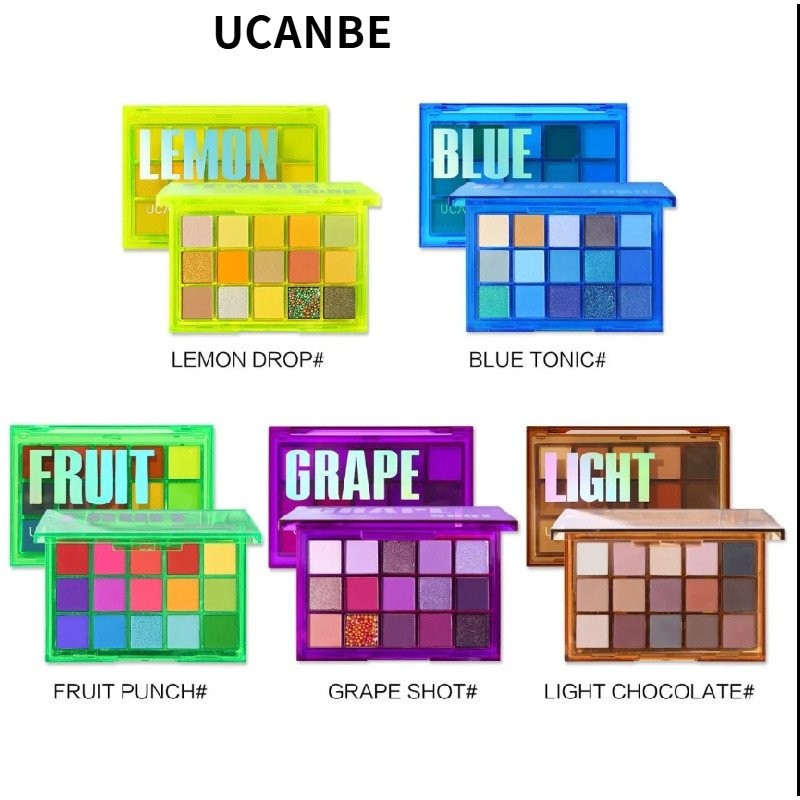UCANBE Eyeshadow full matte multicolored color palette FDGZ | Shopee ...