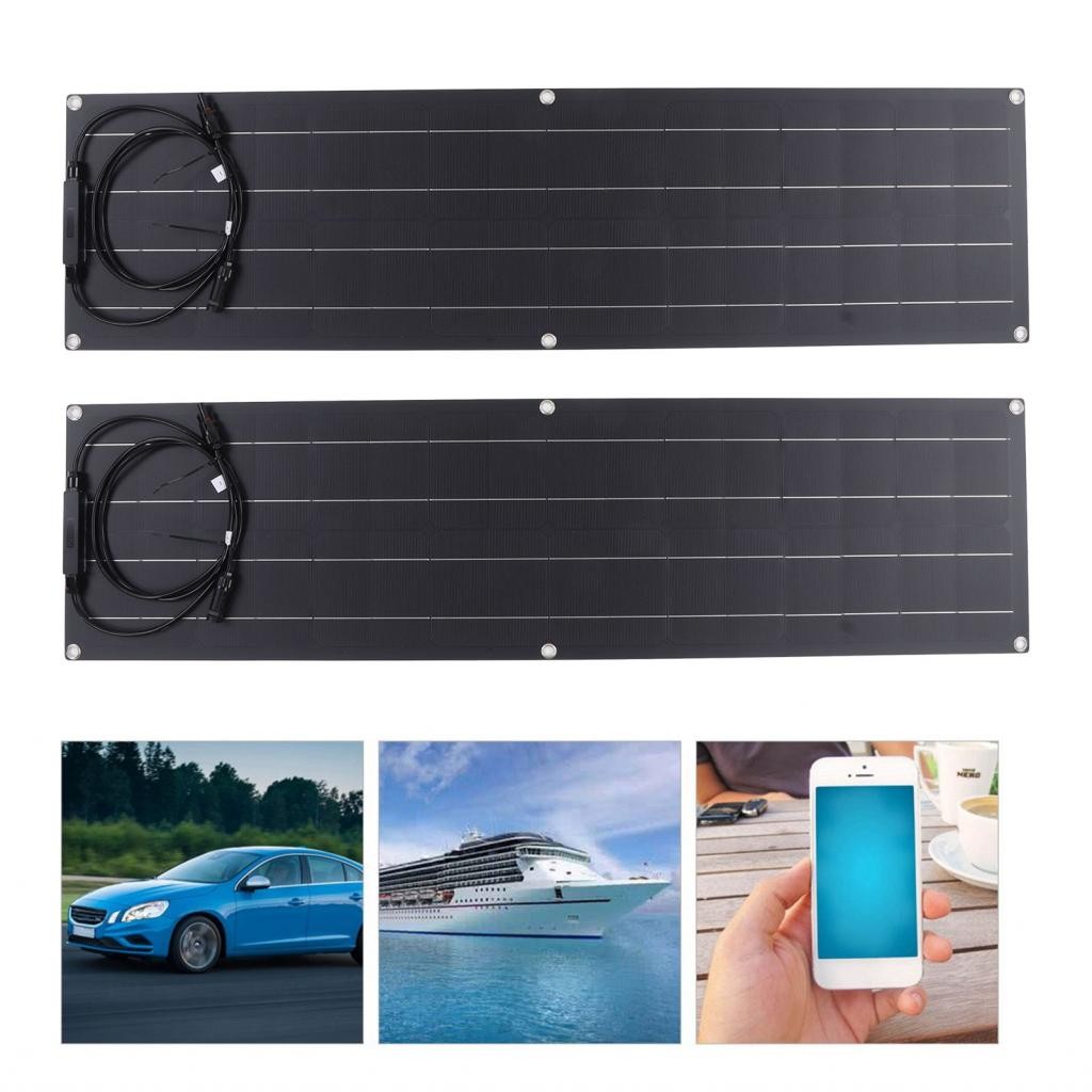 Solar Panel Kit Portable 2 Charge Controller System for Outdoor Rooftop ...