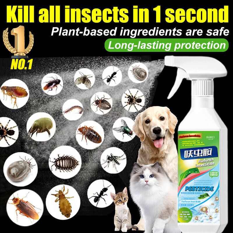 Kill all insects in 1 second Tick and flea spray 450ml Completely Kills ...