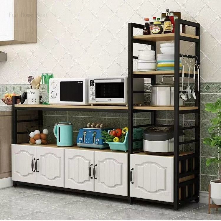Kabinet Dapur Kitchen Storage Rak Kitchen Cabinet Rack Island Table Rak ...