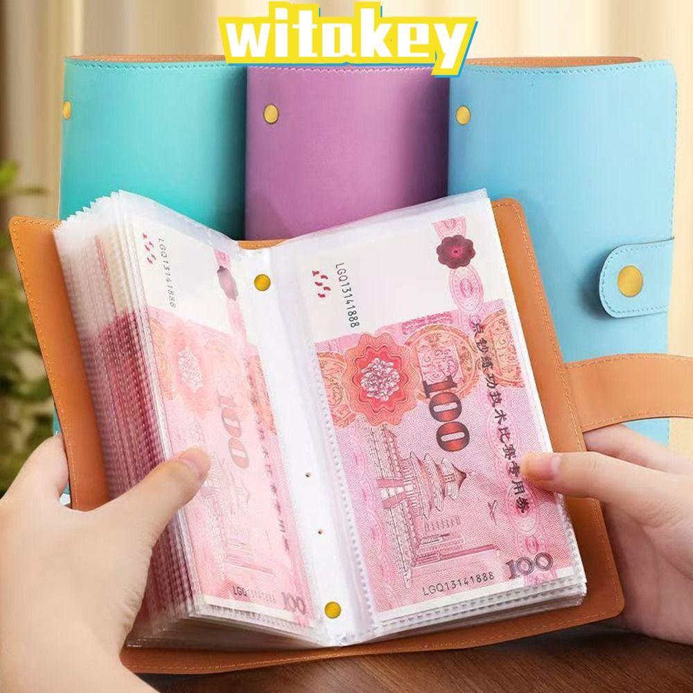 WITAKEY 100 Envelopes Money Saving Challeng, Save Money Waterproof Mini Binder Savings Challenge ...