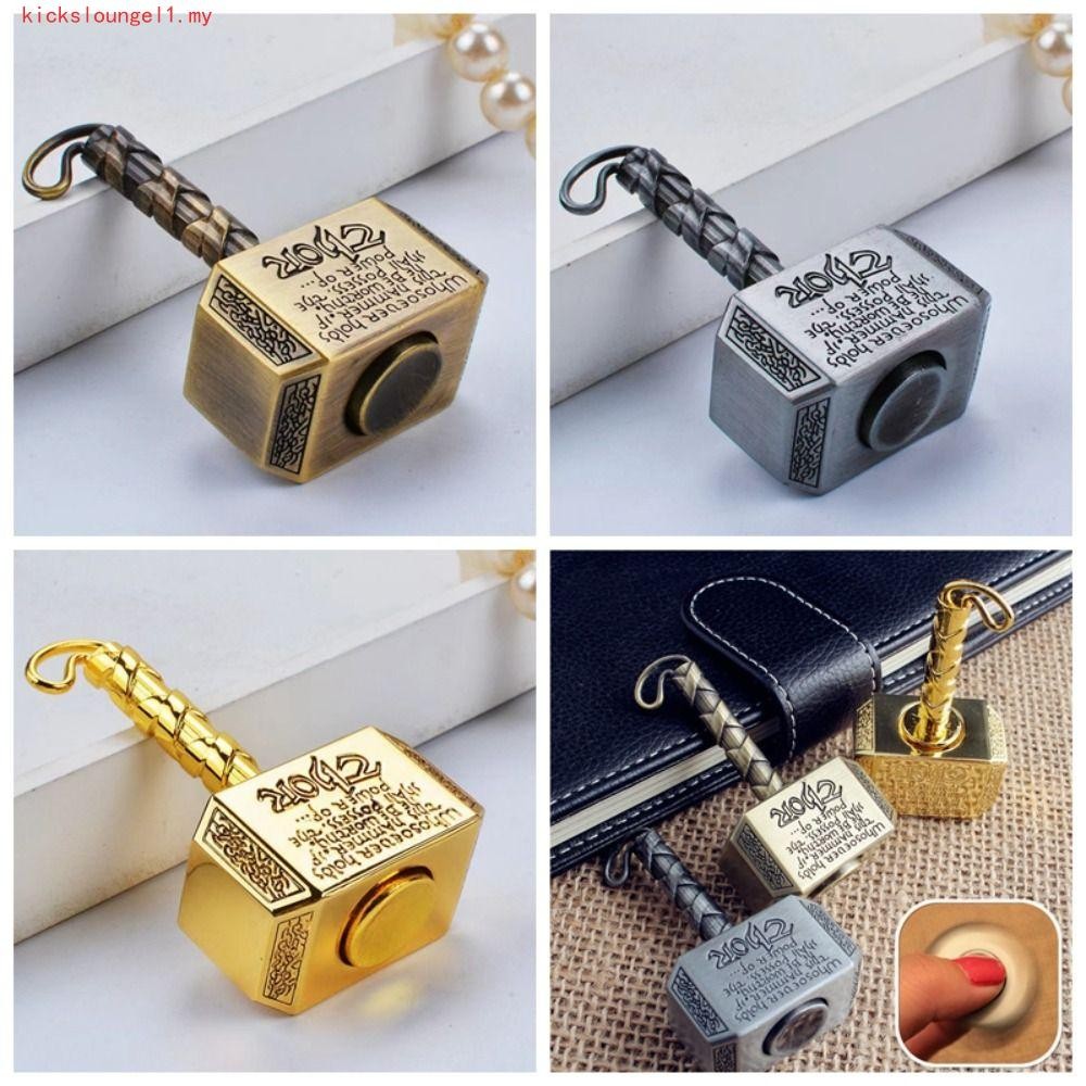 KICKSLOUNGEL Hammer Fidget Spinners, Hammer Gyro Metal Hammer Fidget Toy, Interesting Hand ...
