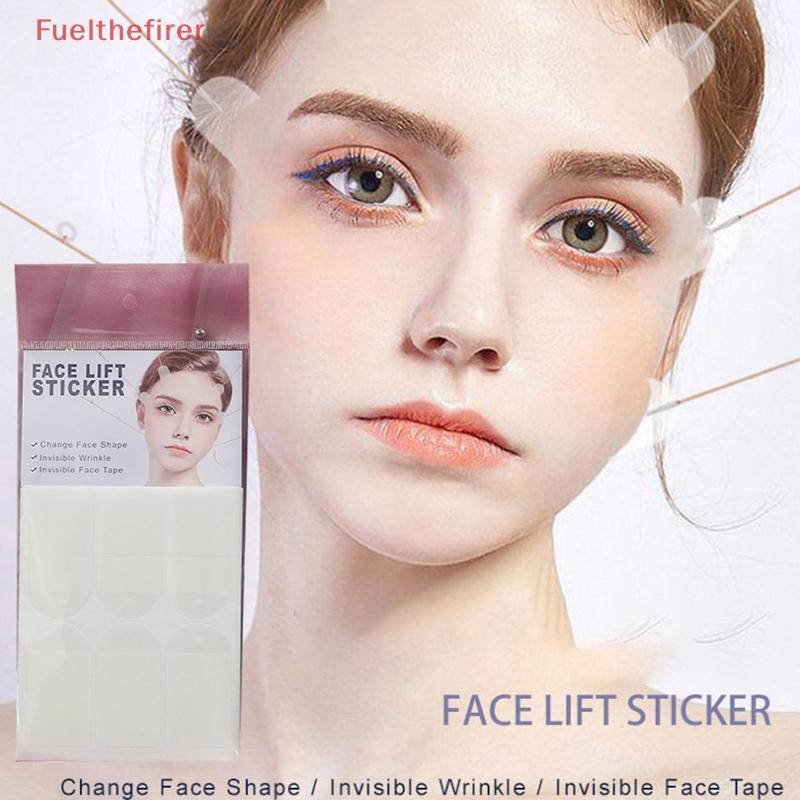 （Fuelthefirer） 12/18Pcs/Set Invisible Thin Face Stickers V-Shape Fast ...