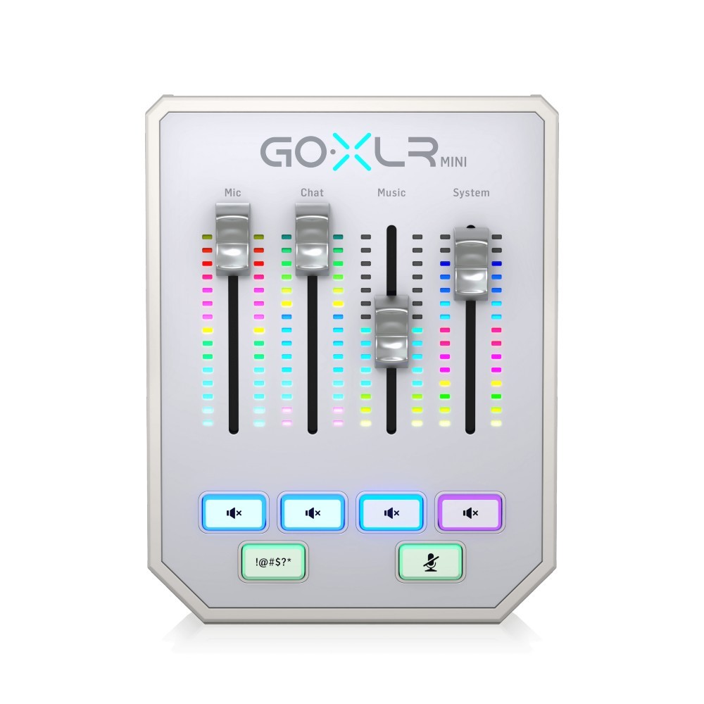 TC Helicon GoXLR MINI-WH Online Broadcast Mixer with USB/Audio ...