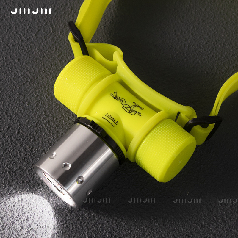 JIIIJIII Outdoor head-mounted flashlight Super bright waterproof diving ...