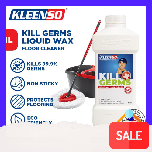 Kleenso Kill Germs Liquid Wax Floor Cleaner Sabun Cecair Pencuci Lantai ...