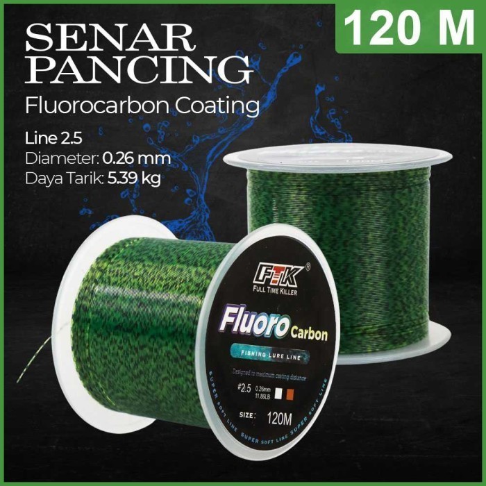 Thfs Invisible Spot Fluorocarbon Coating Fishing Line 120M FT6C1O ...