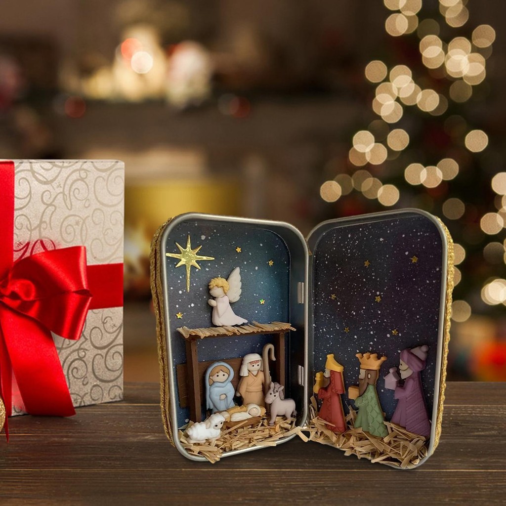 Nativity Tabletop Scenes Tabletop Nativity Decoration Resin Figurines ...