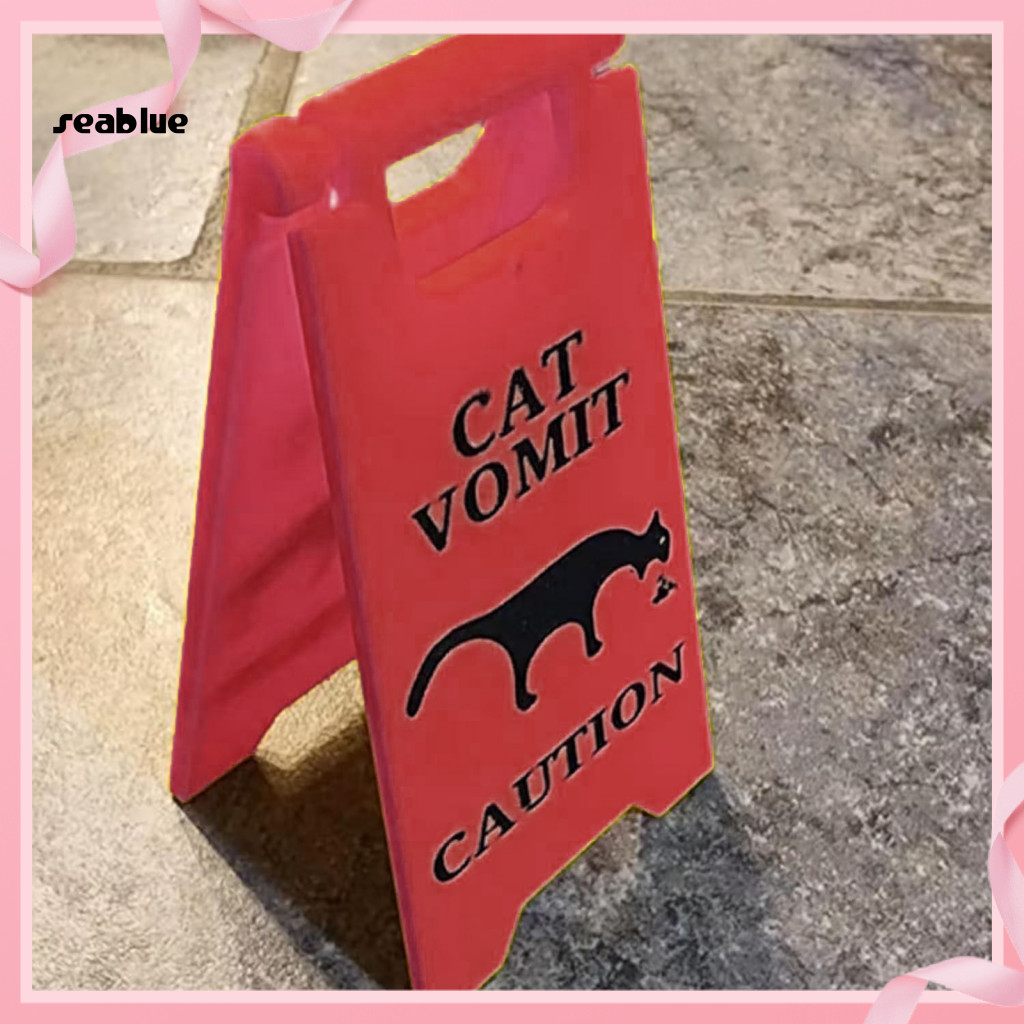 [SE] Pet Vomit Sign Vomiting Cat Silhouette Cat Vomit Warning Sign ...