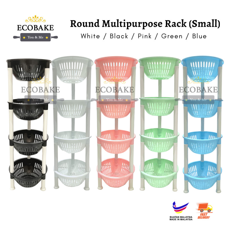 MYRound Multipurpose Rack Small / Rak Barang Serbaa Kecil (2/3/4 Tier ...