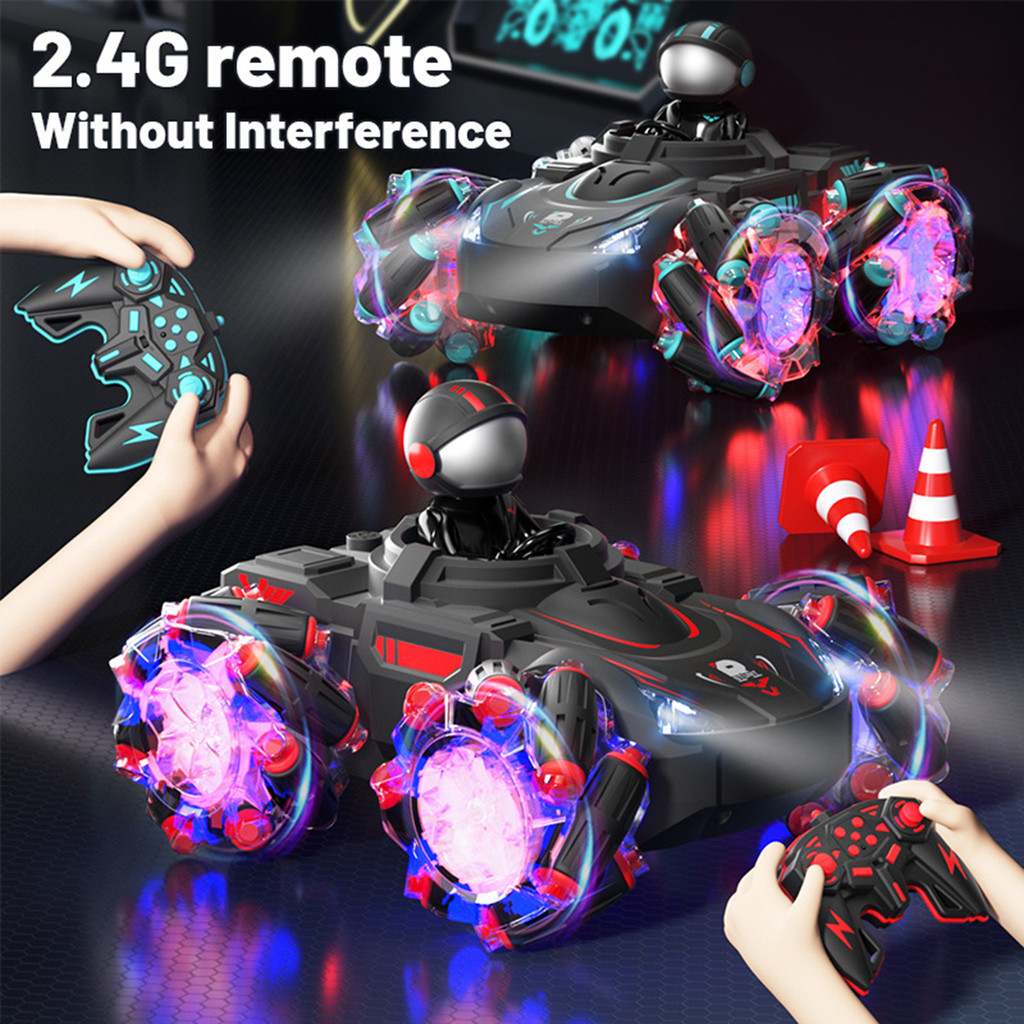 ALOT- 2.4GHz Remote Control Car with Projector LED Light Music Racing ...
