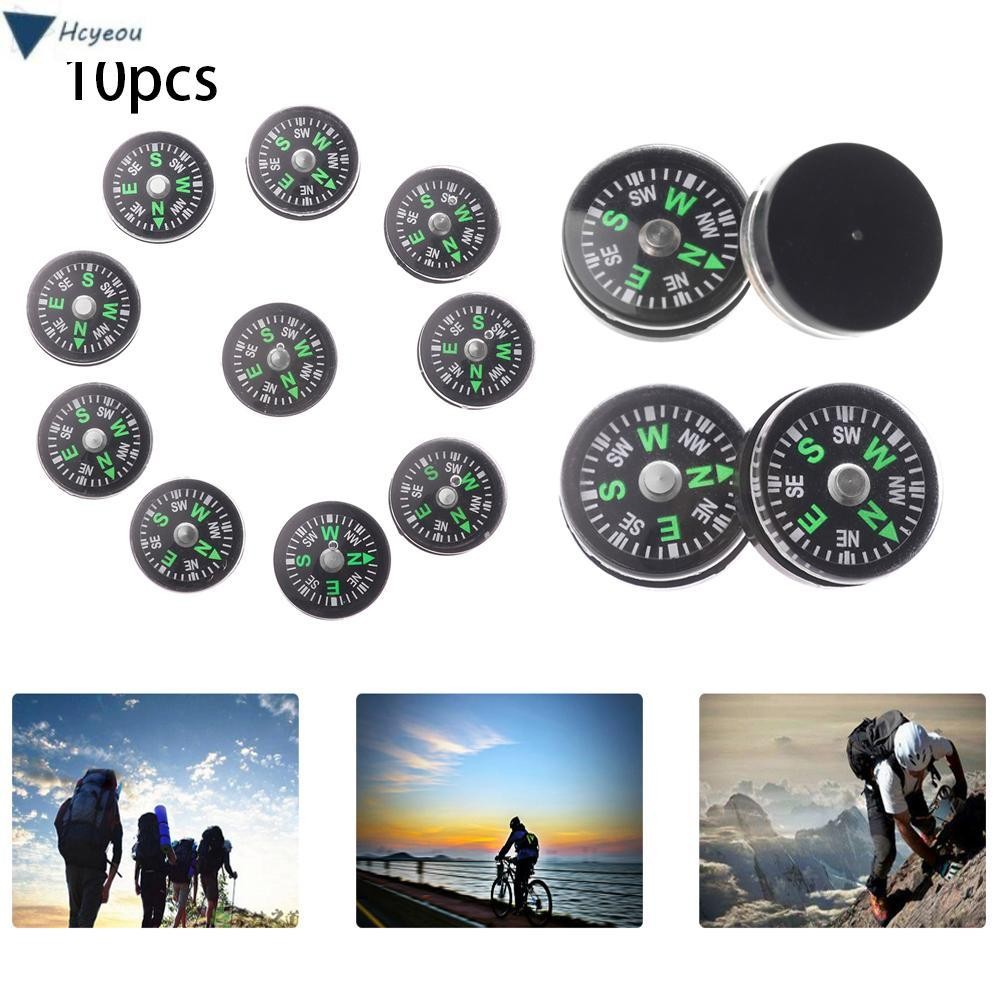 HCYEOU 10pcs Accurate Compass Mini Plastic Compasses Button Design ...