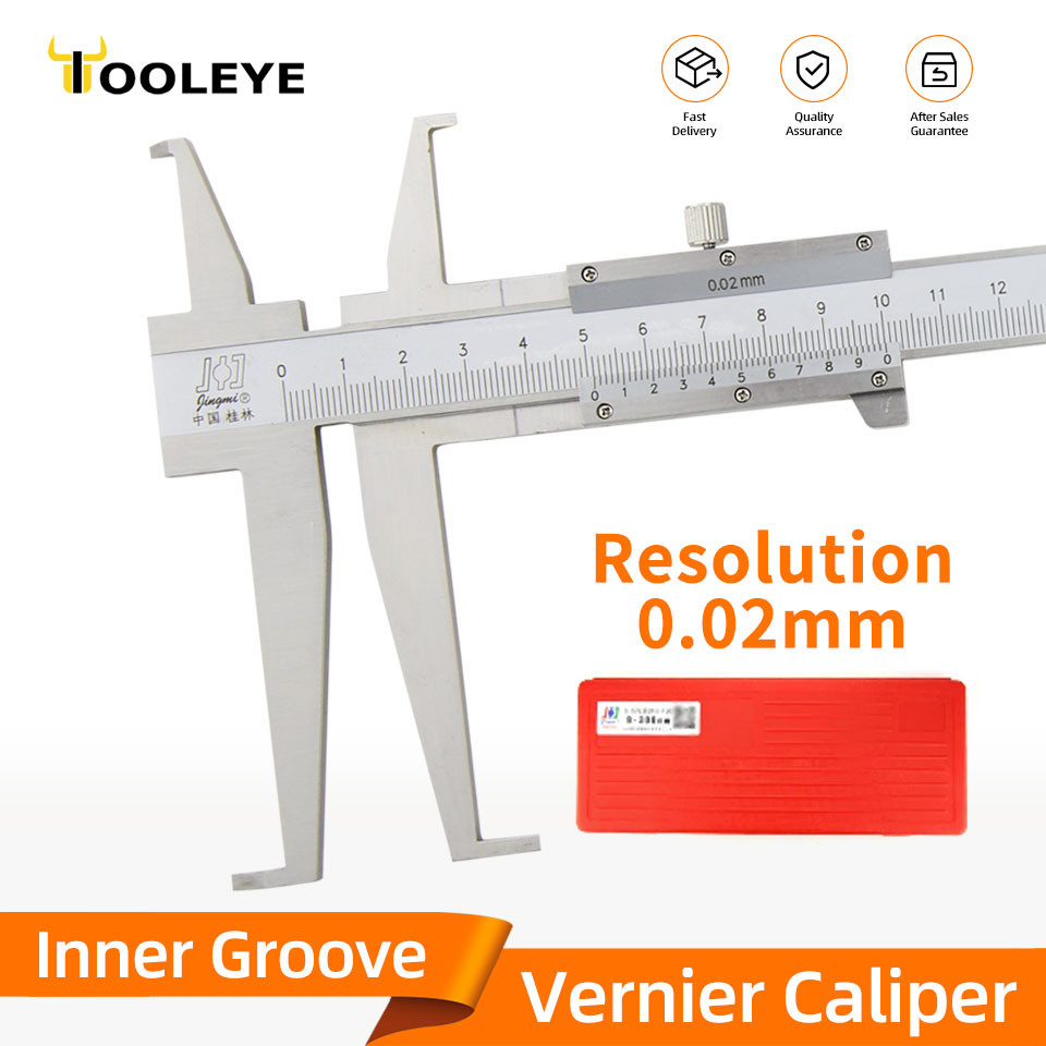 Inside Groove Vernier Caliper Double Claw Stainless Steel Inner Vernier ...