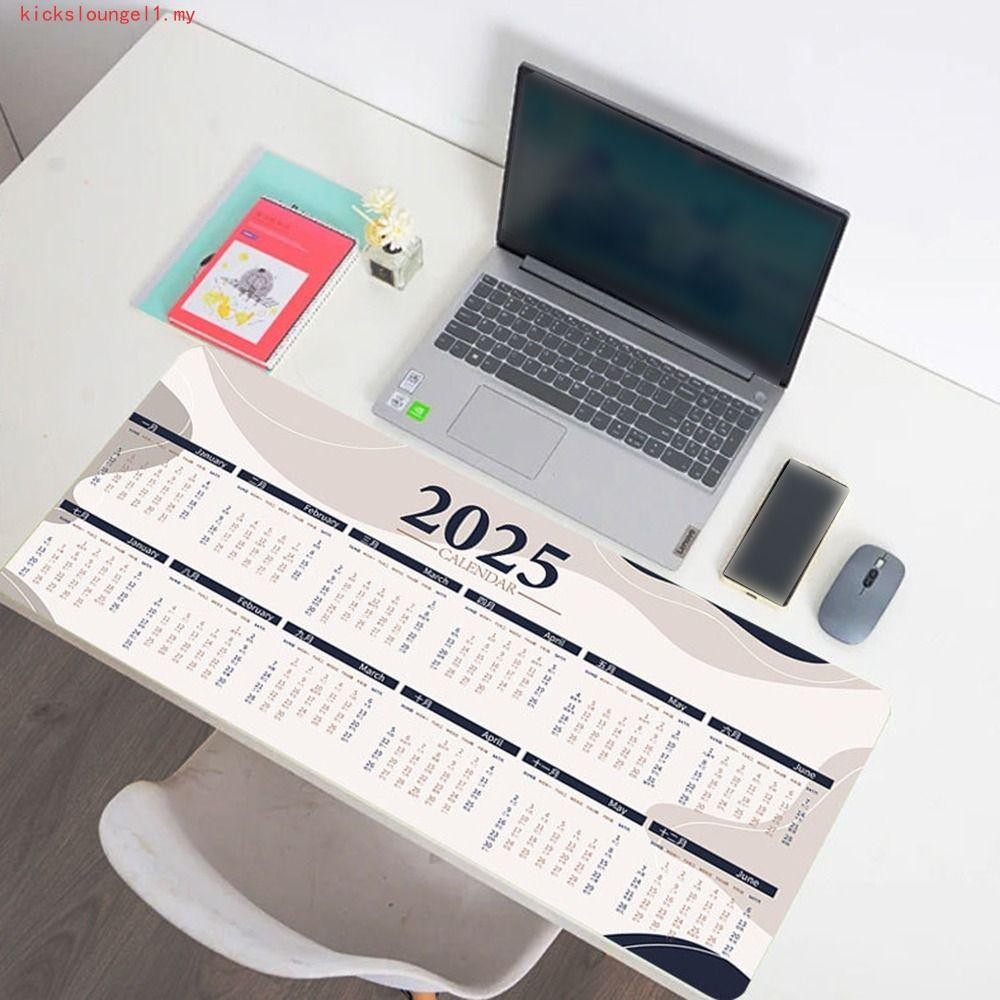 KICKSLOUNGEL 2025 Calendar Mouse Pad, Stitched Edge Smooth Keyboard ...