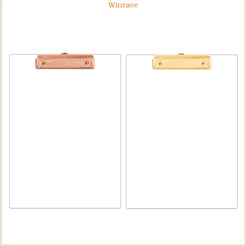 WRC A4 Transparent Clipboard File Holder Low Profile Clip Holds 30 ...