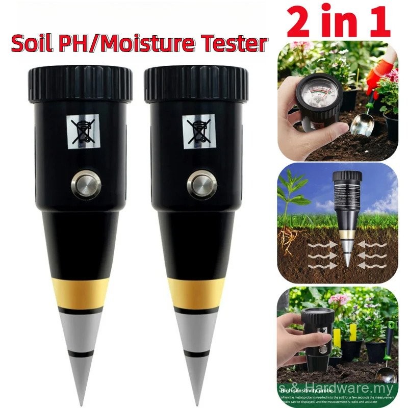 Professional Soil PH Meter Moisture Tester Accurate Soil Hygrometer ...