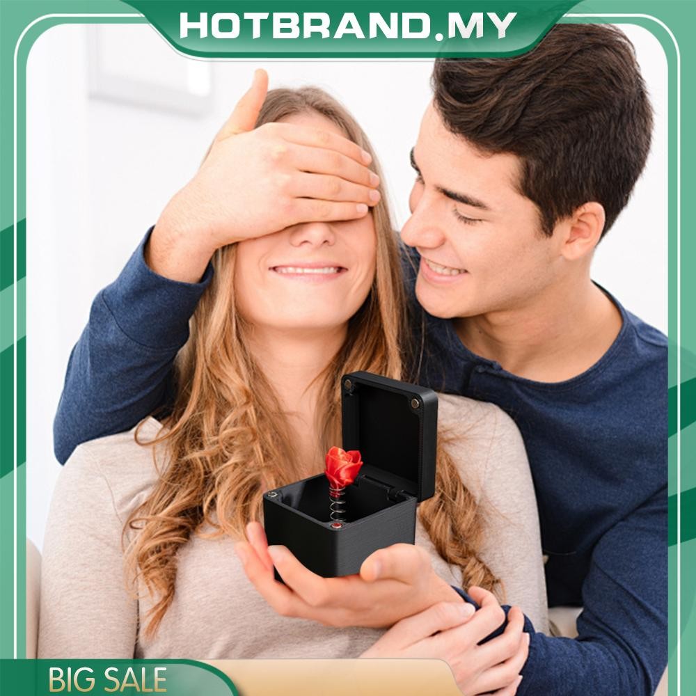 [Hotbrand.my] Surprise Gift Box 3D Printed Red Roses Love Heart In A ...