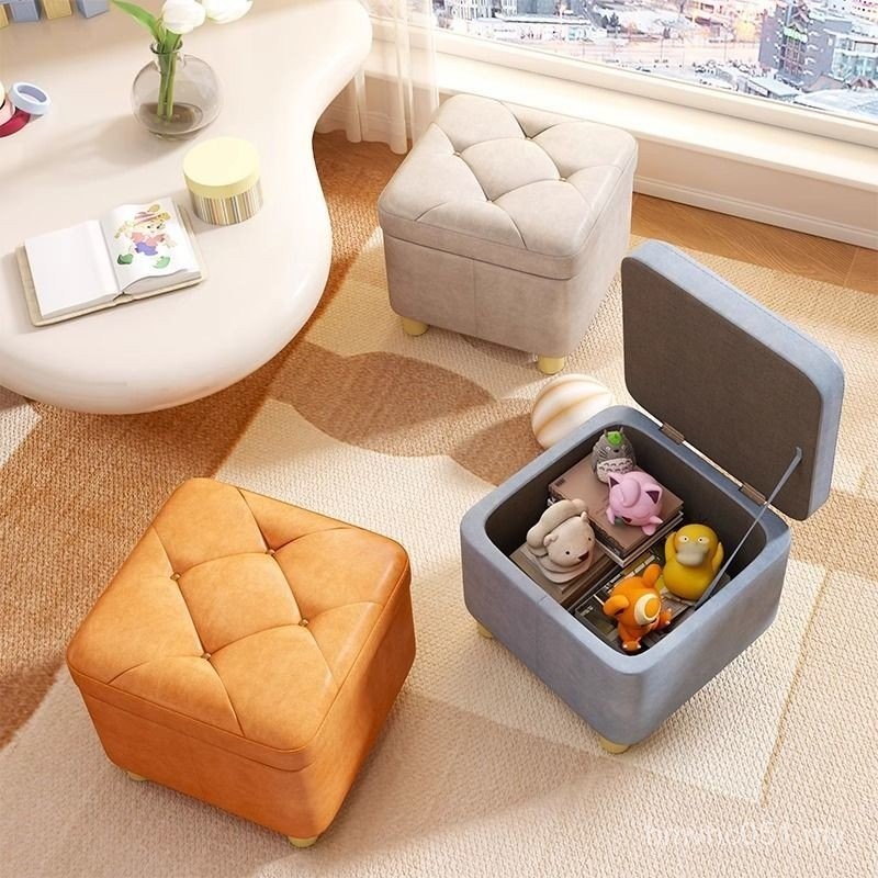 Entry Shoe Changing Stool Storage Storage Stool Living Room Small Stool ...