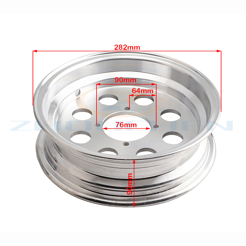 2.75-10 Inch 8 Hole Vacuum Aluminum Rims For Monkey Bike Small Monkey ...