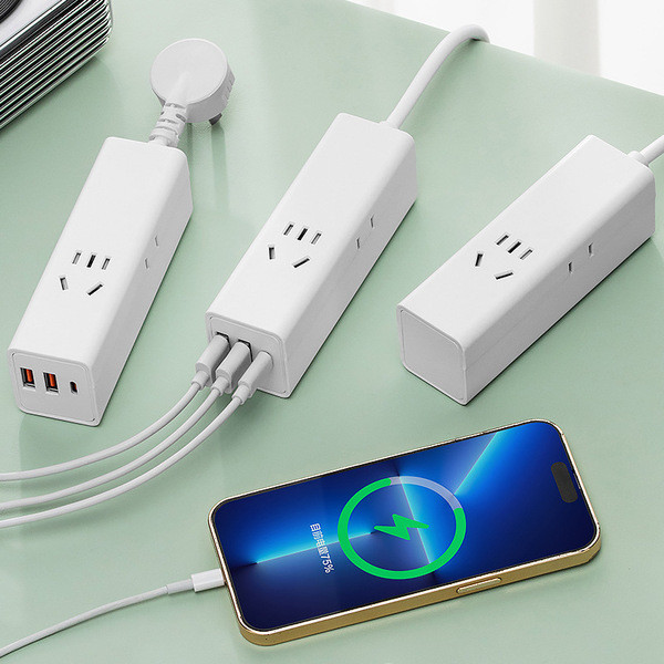 extension plug extension wire Soket pengecasan USB dengan soket kord ...