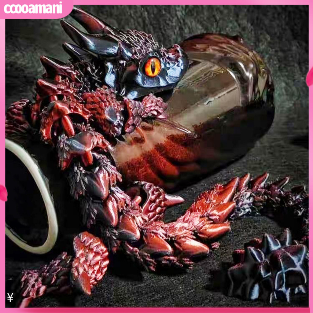 ccooamani| Movable Joints Dragon Figure Unique Dragon Collectible ...