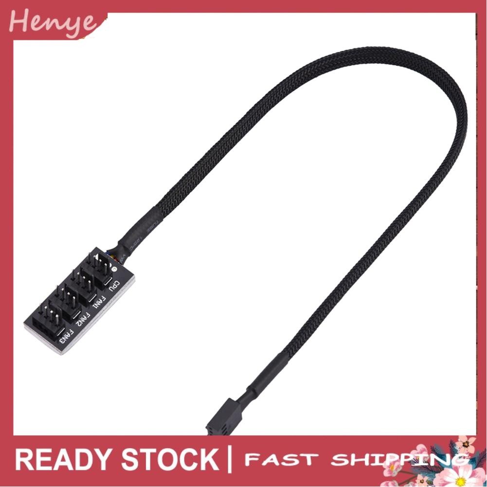 Henye 4-Pin Computer CPU/Case Fan HUB Power Multi Splitter Connector ...