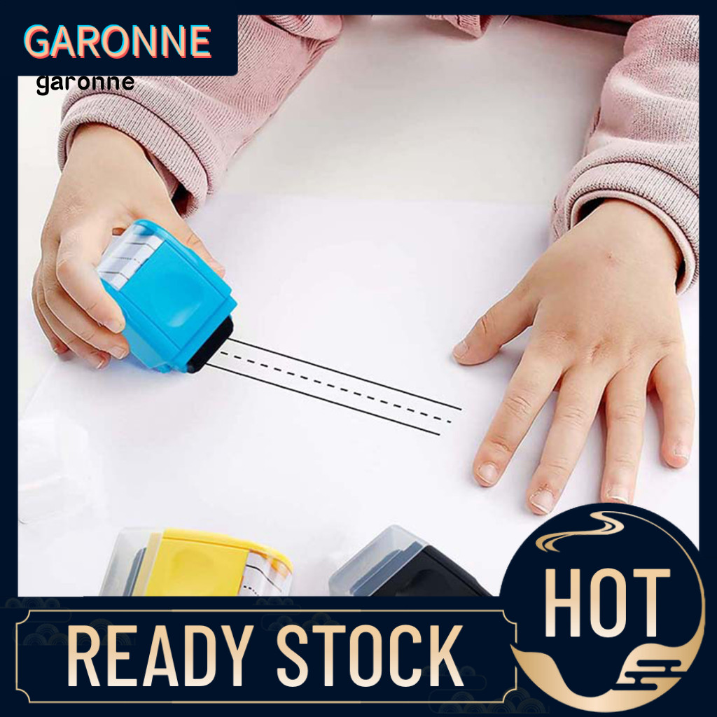 GAR Self-inking Stamp Roller Sentence Construction Aid Portable Dashed ...