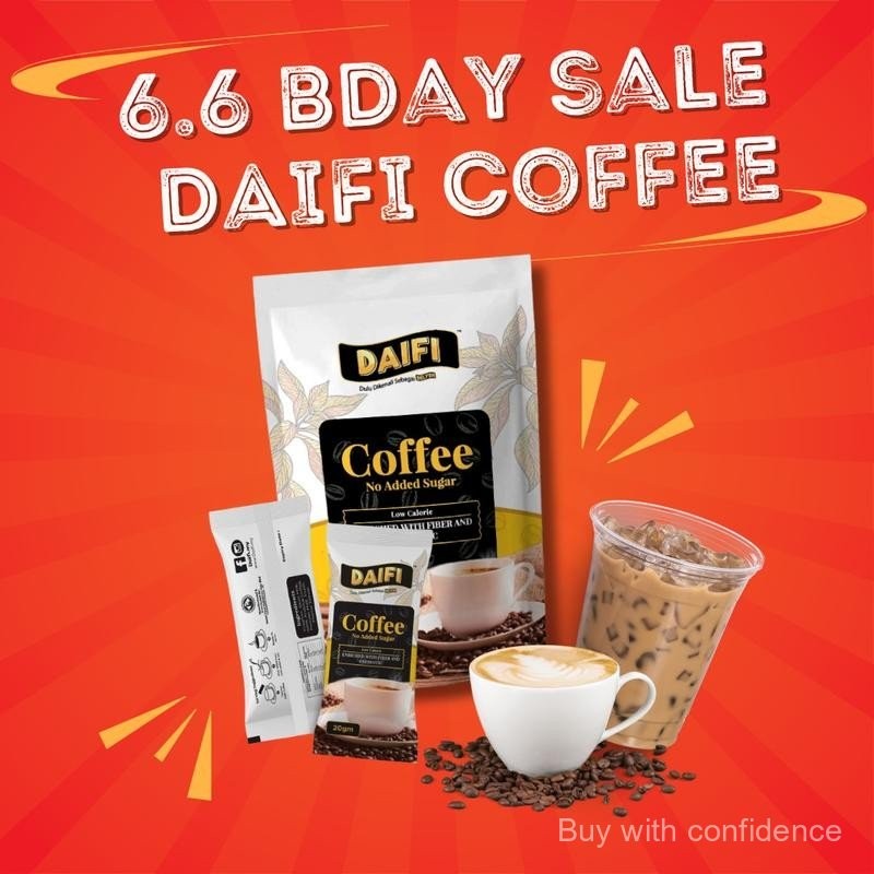 [PROMO 6.6] Daifi Coffee White Kopi 3 in 1 Delysh Minuman 3 dalam 1 ...