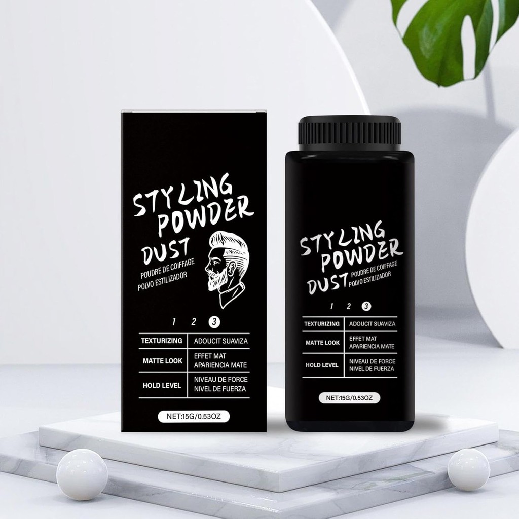Hair Styling Powder, Men Hair Volume Powder, Root Texturizing Styling ...
