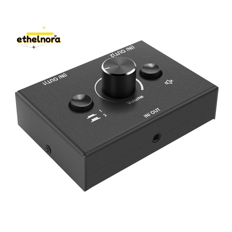 3.5mm 2 Input 1 Output/1 Input 2 Output Audio Switcher Audio Splitter ...