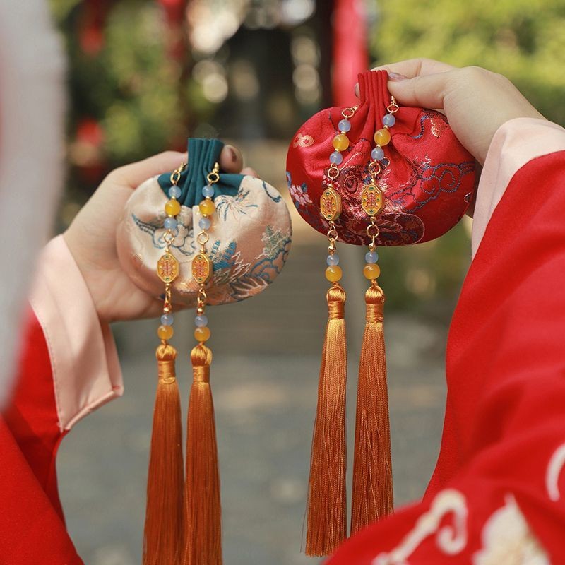 [Antique Style Sachet] Sachet Empty Bag Brocade Embroidered Wallet ...