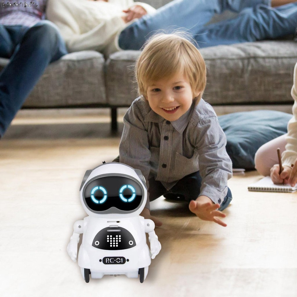 Talking Pocket Robot Toy Funny Singing Dancing Telling Story Mini Robot ...