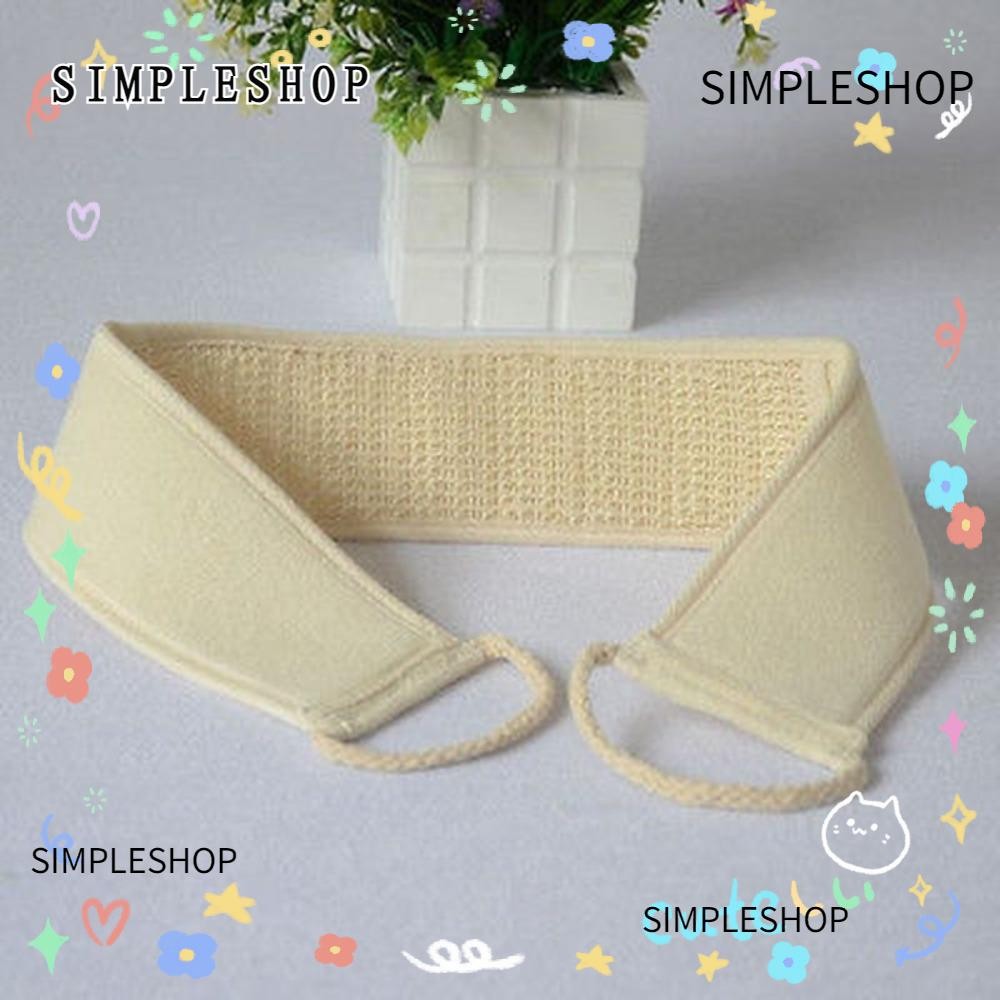 SIMPLESHOP Loofah Back Strap, Double Sided Terry Cloth Exfoliating ...
