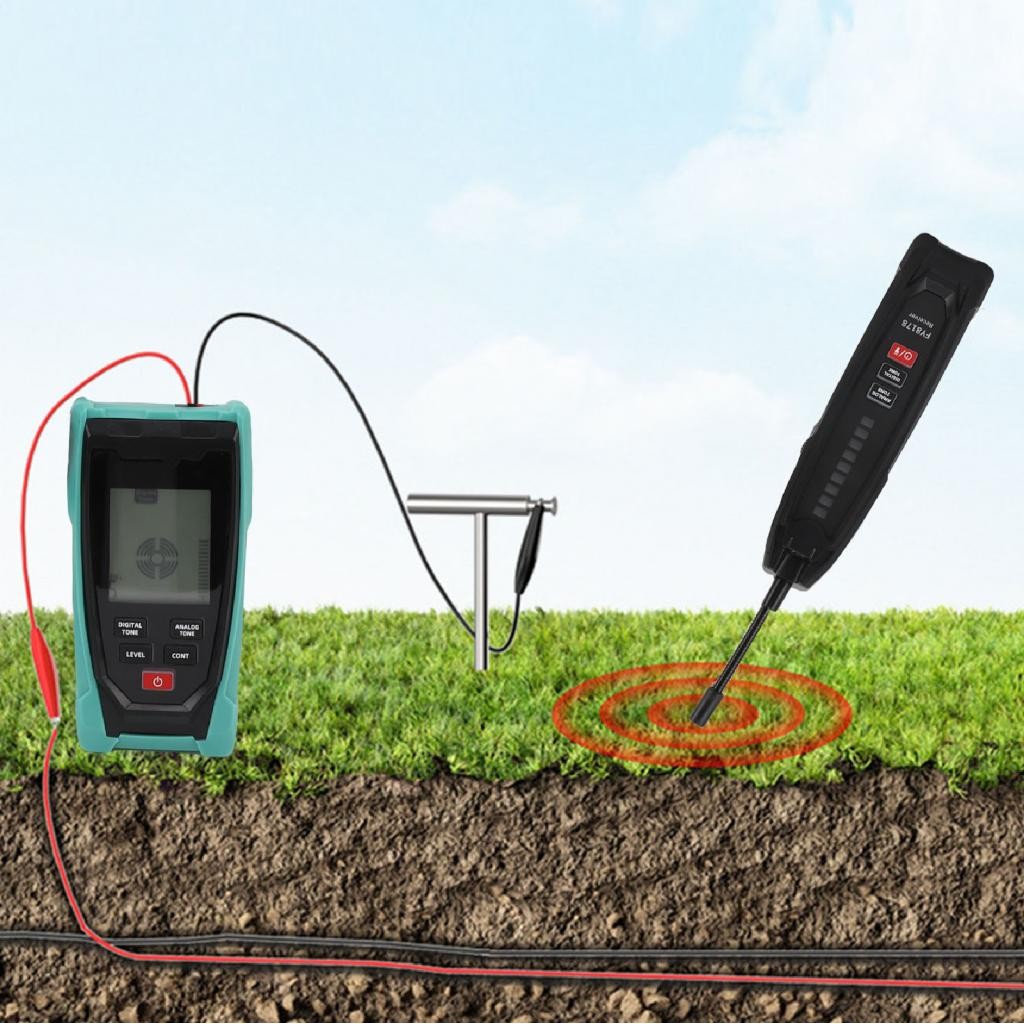 Underground Wire Locator Adjustable Sensitivity Digital Analog Buried ...