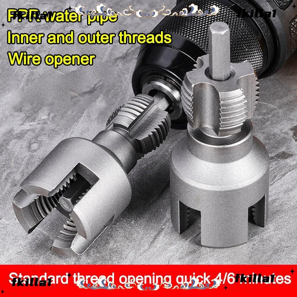 FKILA Pvc Pipe Threader Kit, Internal/External Thread 4/6 Points PPR ...