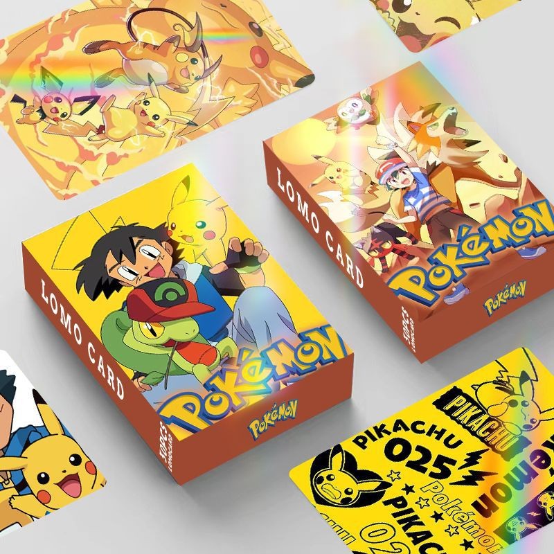 30pcs Manhwa Pokemon Sanrio Character Hologram Laser Lomo Cards Kitty ...