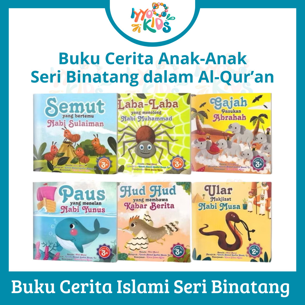 NABI IYYO KIDS | BK26 Islamic Children's Story Book Series of Animal ...