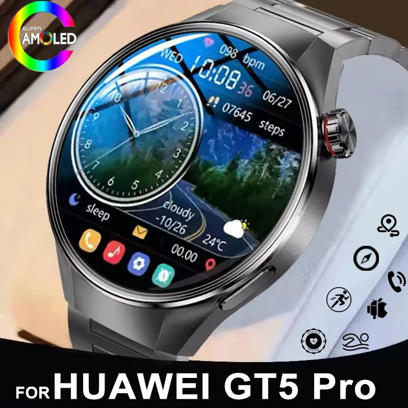 2025 New For HUAWEI G5 Pro 1.75' HD AMOLED Smart Watch BT call GPS ...