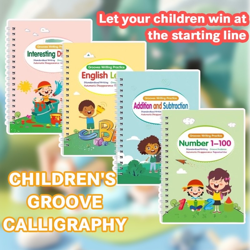 NEWChildren's groove calligraphy practice stickers kindergarten ...