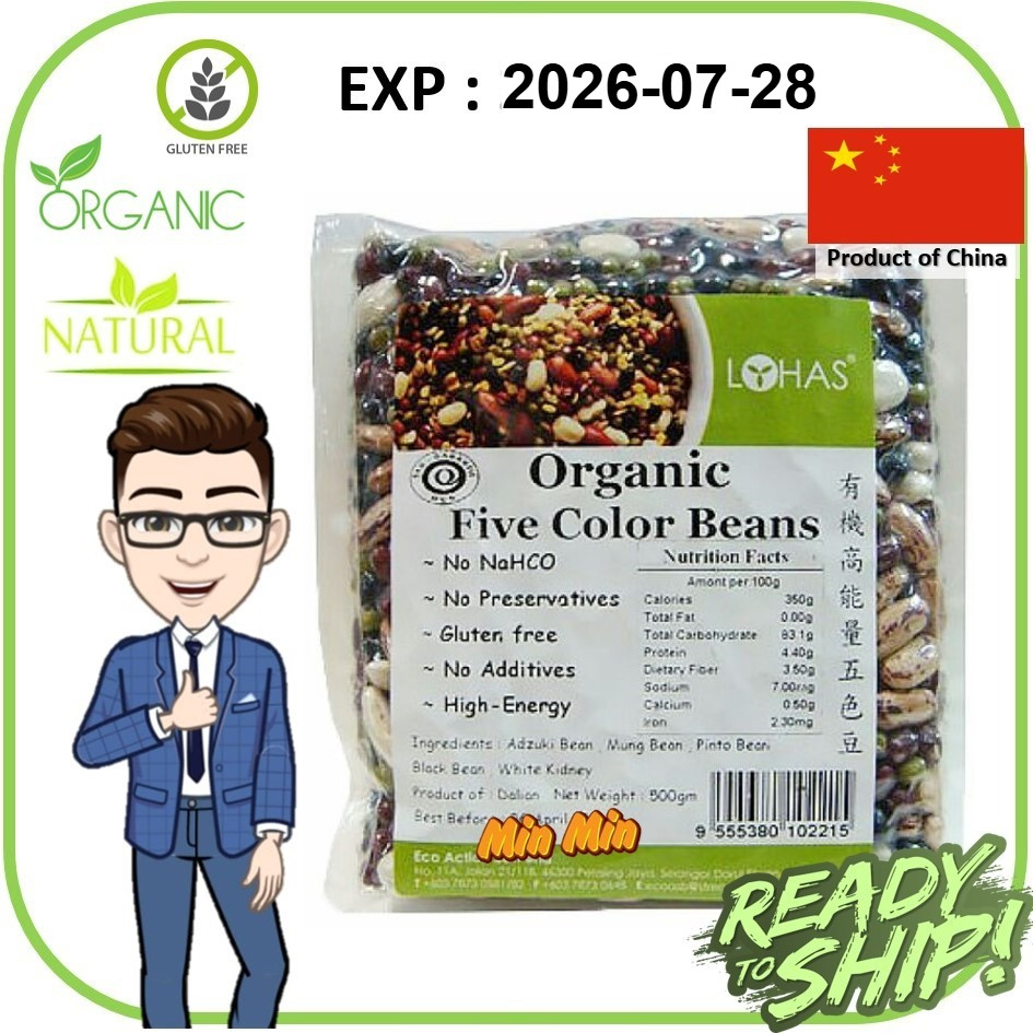 LOHAS Organic Five Color Bean 500gm 有机高能量五色豆 | Shopee Malaysia
