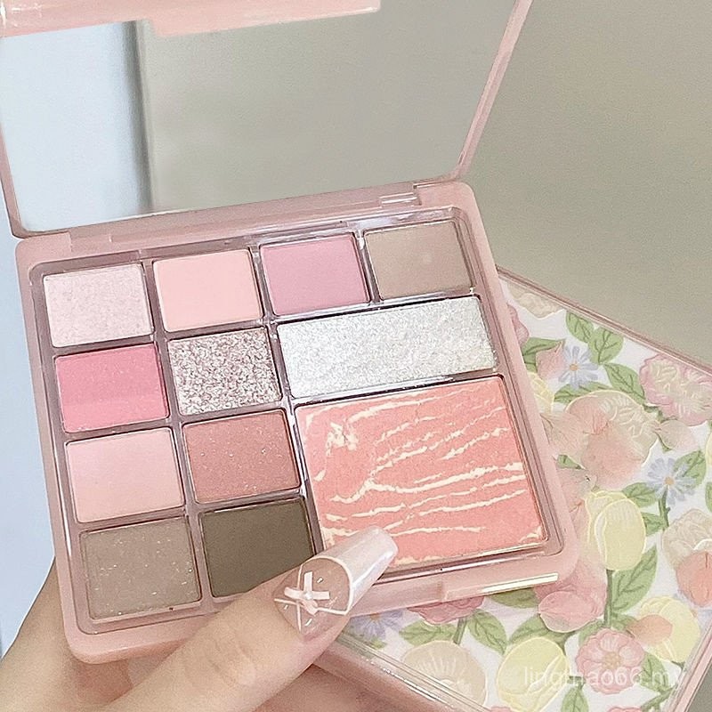12 warna asap bunga ros berwarna merah jambu teh susu pearlescent matte ...
