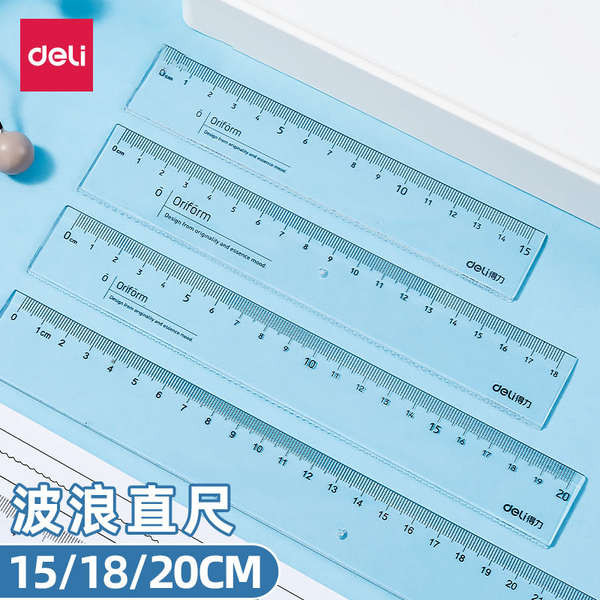 set alat tulis ruler Pembaris telus Deli dengan pembaris garis ...