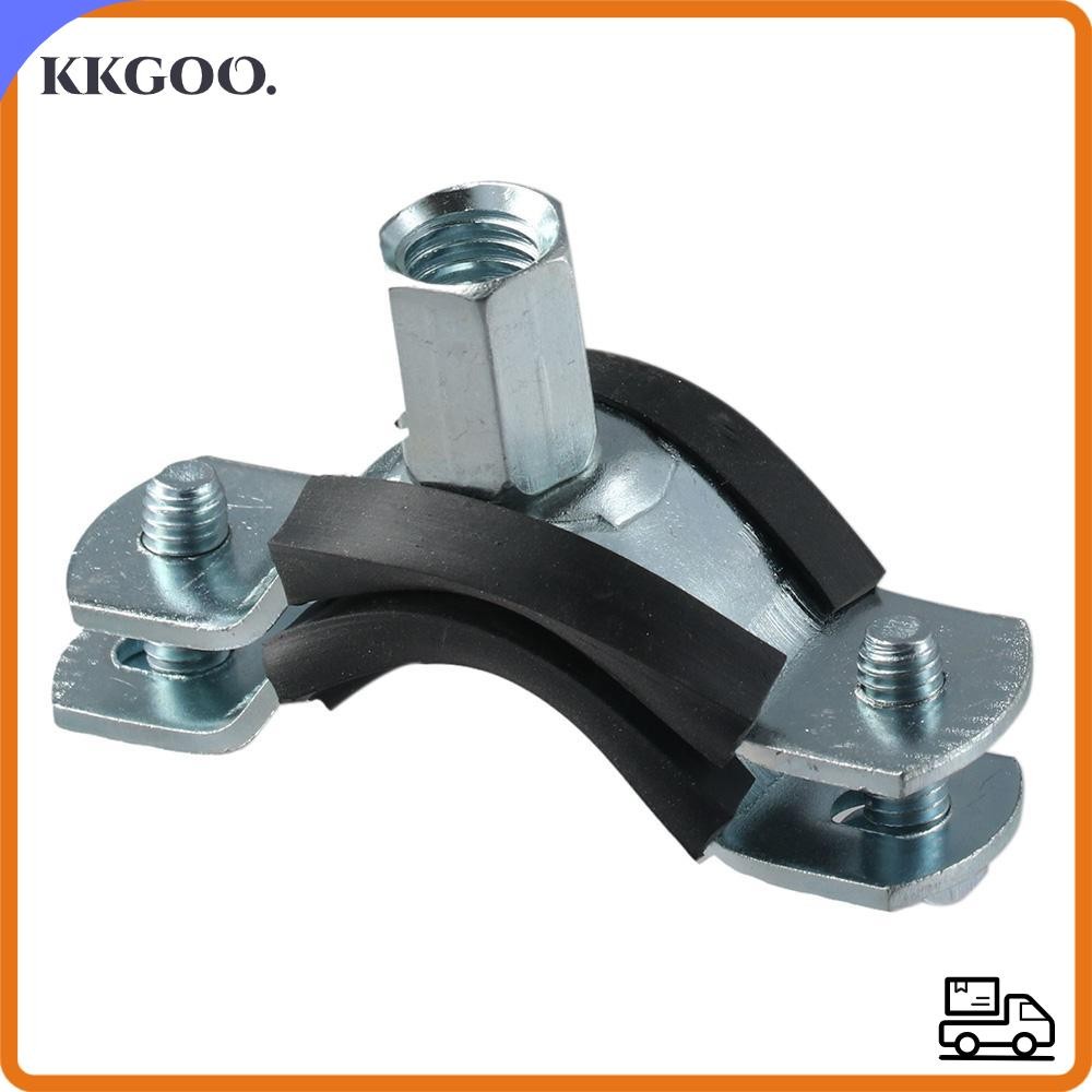 KKGOO 2pcs Adjustable Pipe Support Clamp, Rubber Galvanized Iron ...