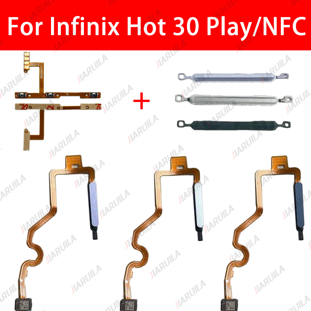 For Infinix Hot 30 Play NFC X6835 X6835B Fingerprint Scanner Sensor ...