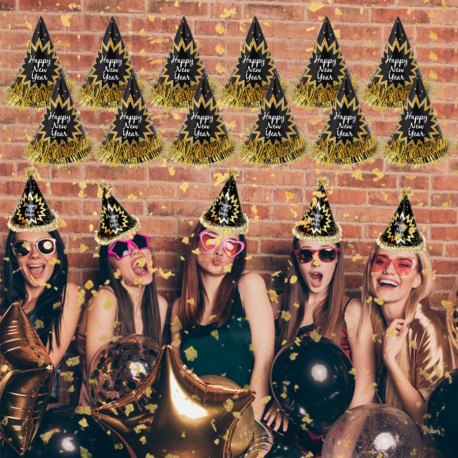 6Set Happy New Year Party Hats New Years Eve Hats 2025 New Years Eve ...