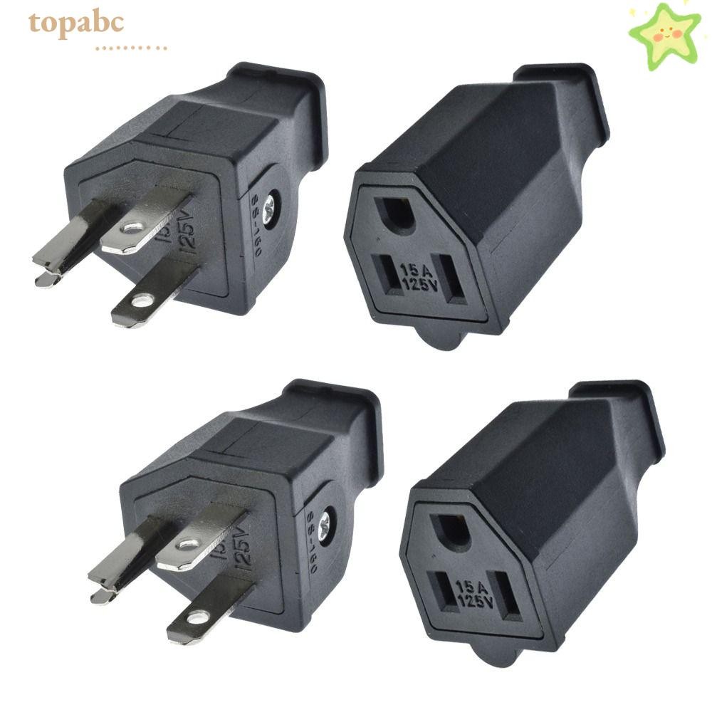 TOPABC Replacement Plug, Connector Set 15A 125V Extension Cord Ends ...