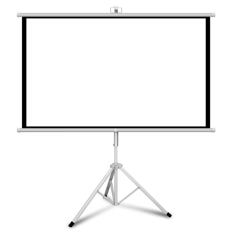 Projector screen triangle bracket floor-standing mobile home portable ...
