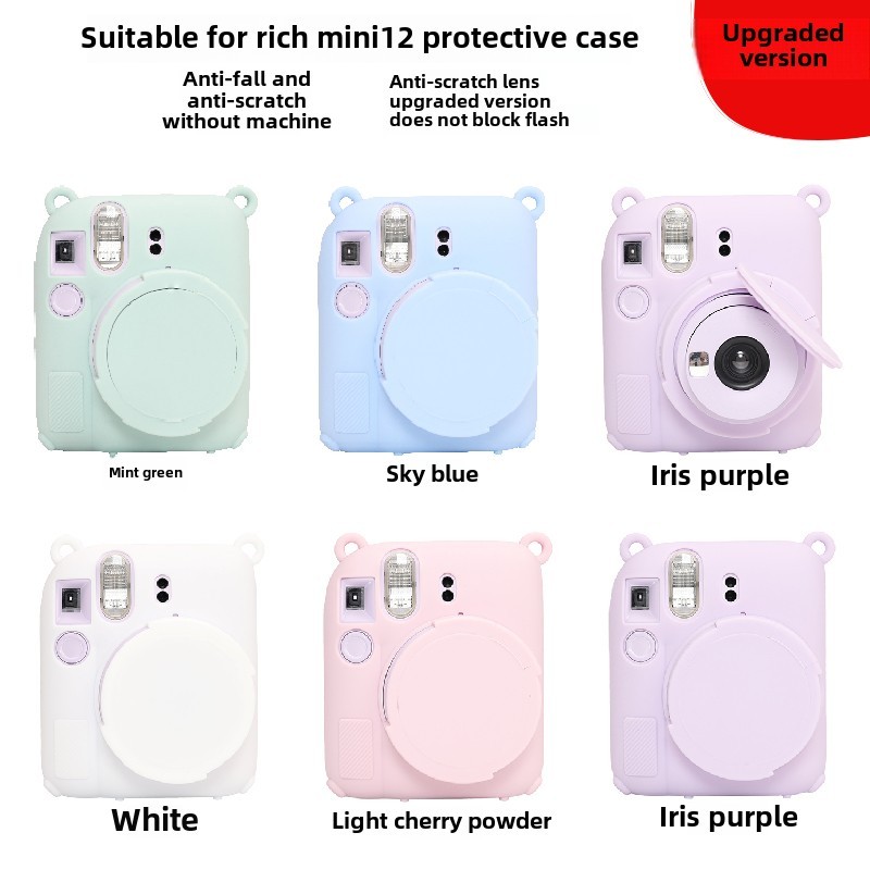 For Fuji Mini 12 Soft Silicone Case Rubber Armor Camera Body Case For ...